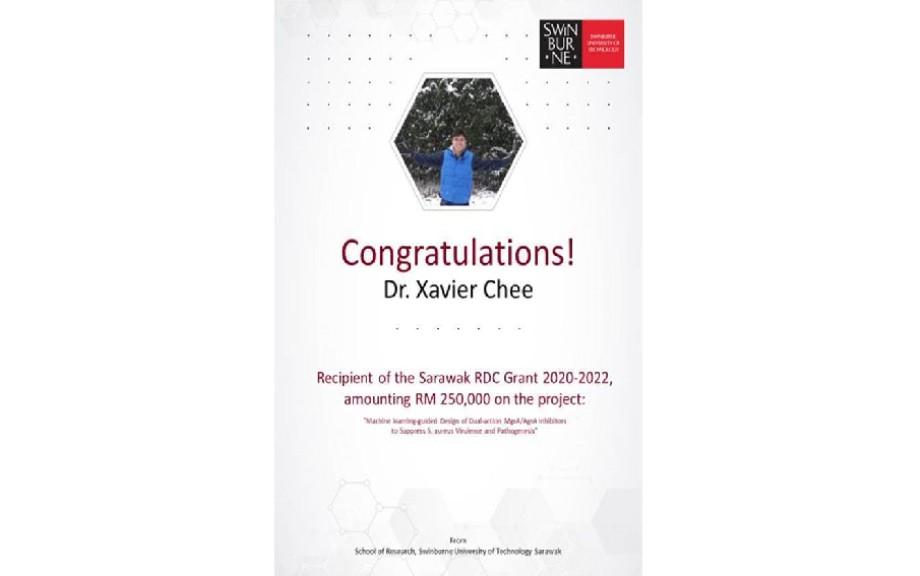 Congratulations: Sarawak RDC grant 2020-2022- Dr. Xavier Chee ...
